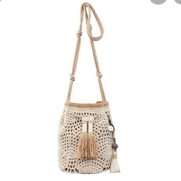 The Sak | Bags | New The Sak Sayulita Crochet Mini Drawstring Bag ...